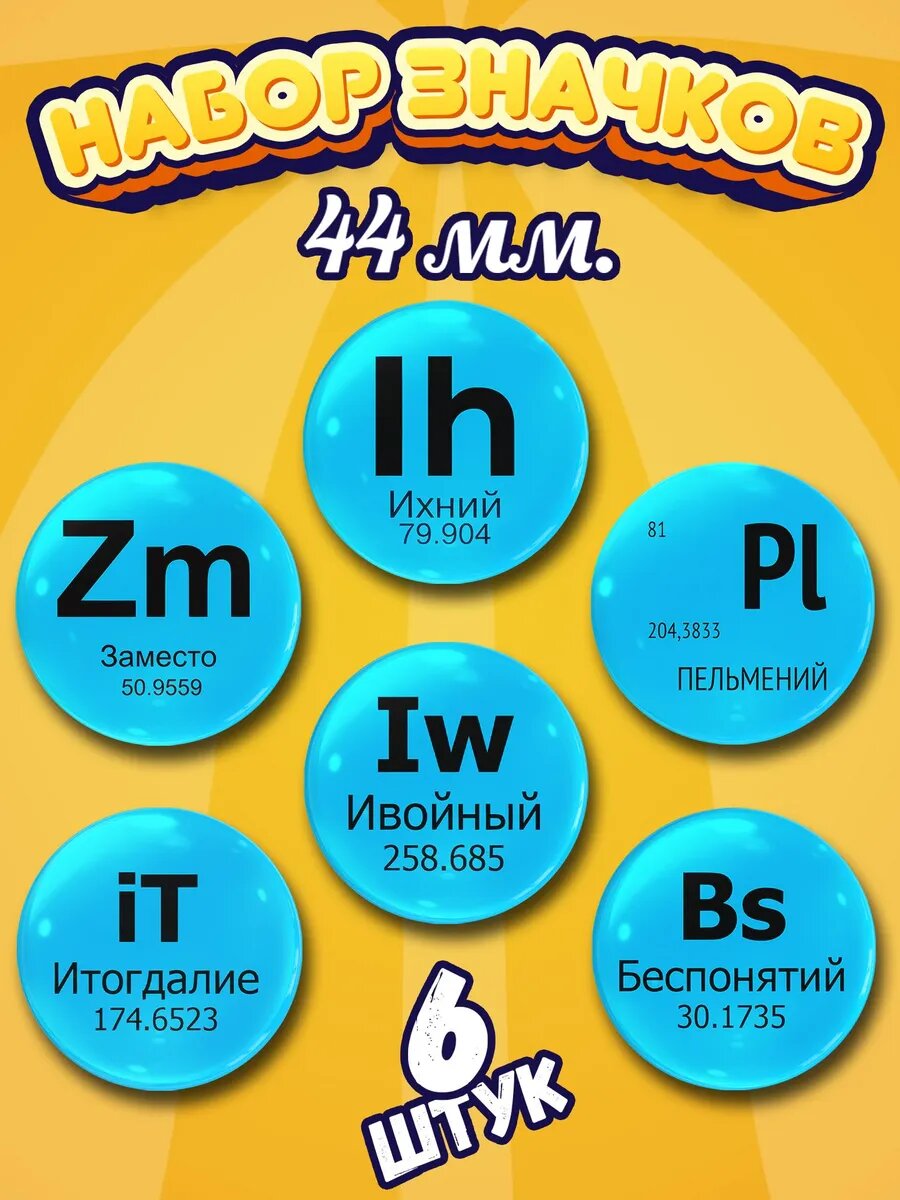 Набор значков