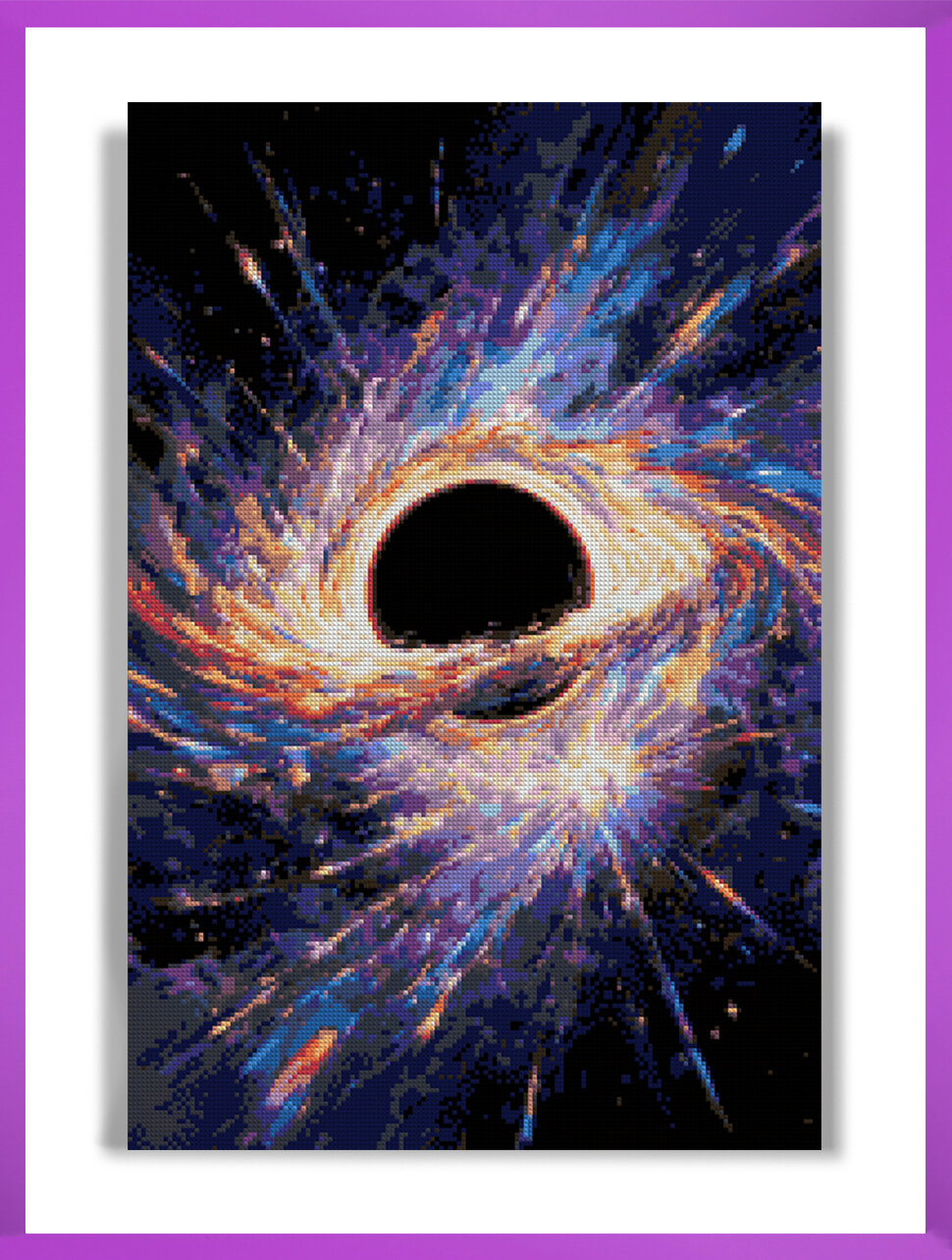 Алмазная мозаика на подрамнике - вышивка - Бездна 40 х 60 см