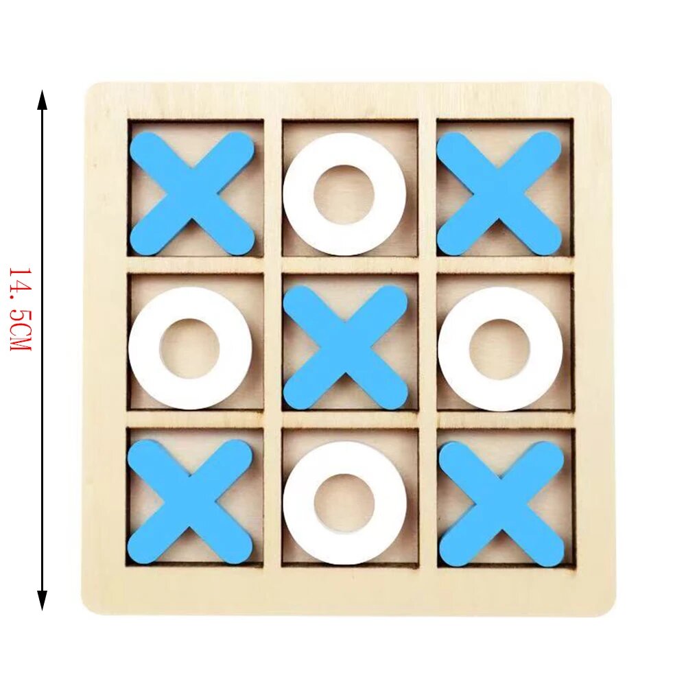Деревянные крестики-нолики Montessori 14.5X14.51
