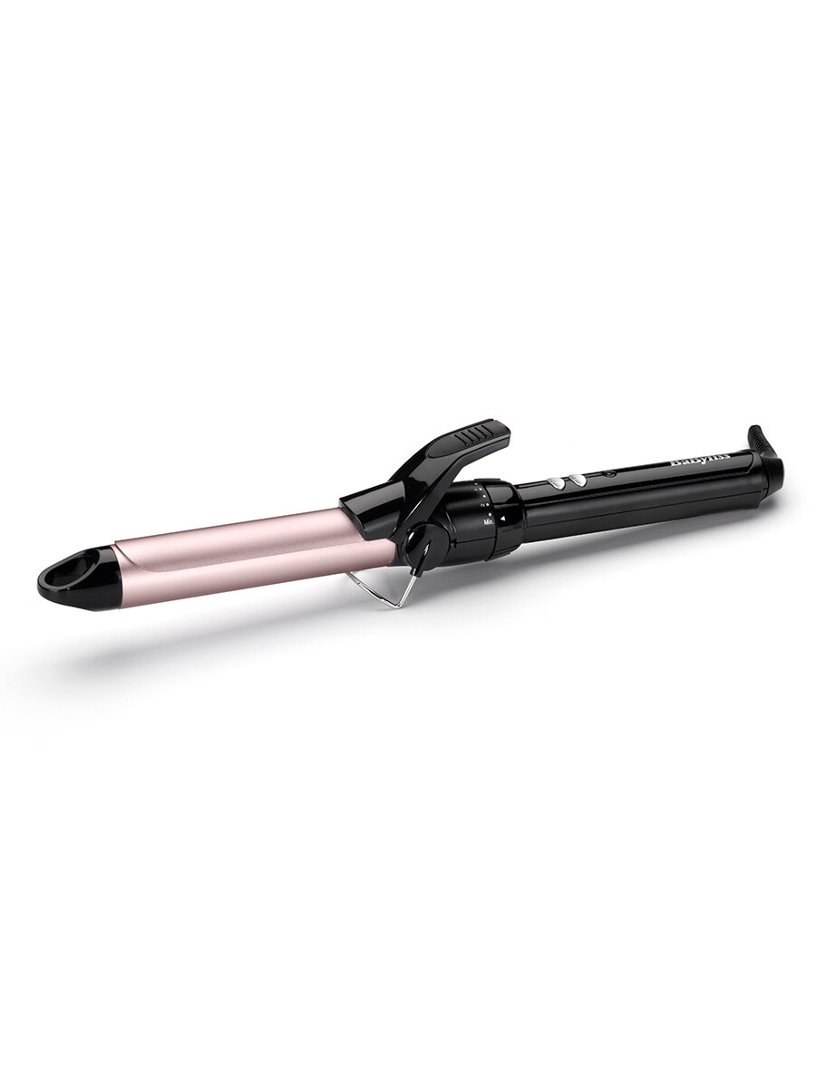 BaByliss Curling Tong C325E Плойка для завивки волос, 25 мм, 65 Вт, черный, розовый