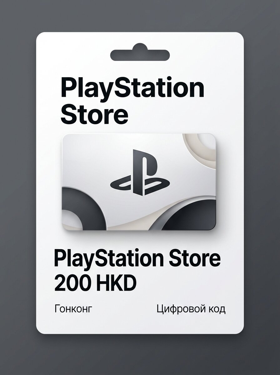 Подарочная карта PlayStation Store HKD 200 для PlayStation 4, электронный ключ, регион Гонконг