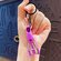 Funny Diving Series Keychain Фиолетовый, Style 1-Purple