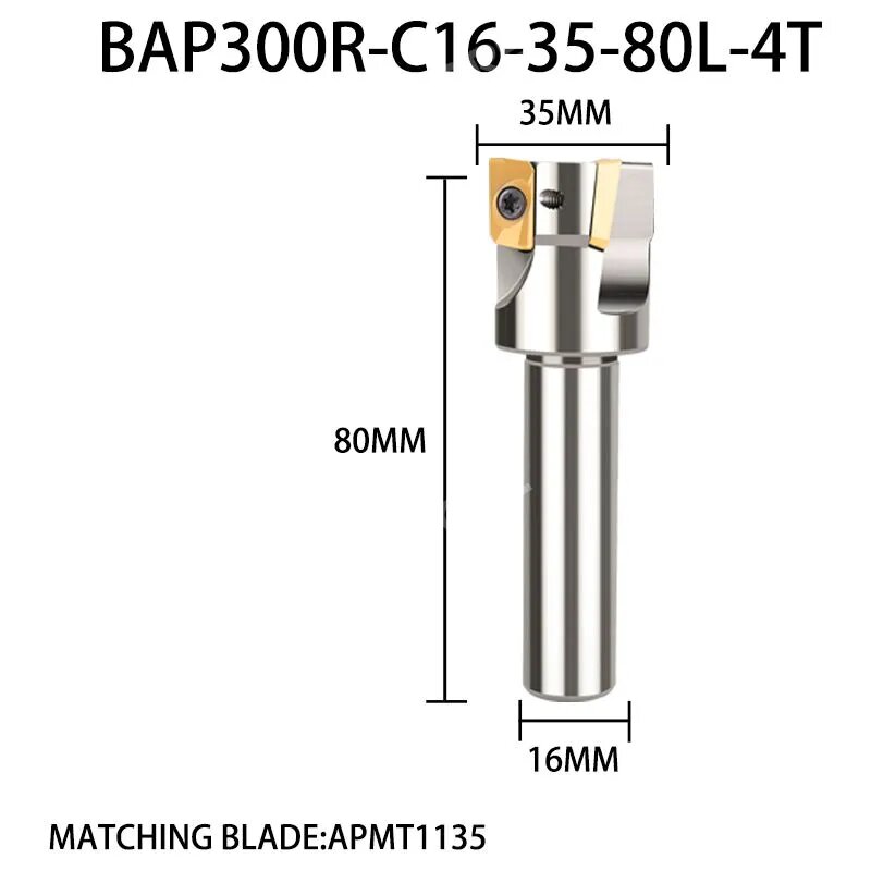 Встроенная фрезерная планка револьверного типа BAP300R-C16-35-80L-4T