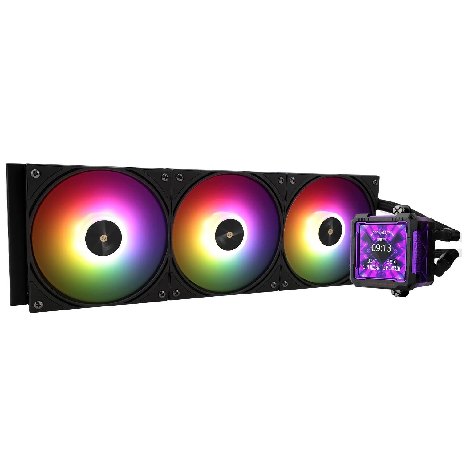Система водяного охлаждения Frozen Warframe PRO 360 BLACK ARGB Thermalright, 3 х120 мм