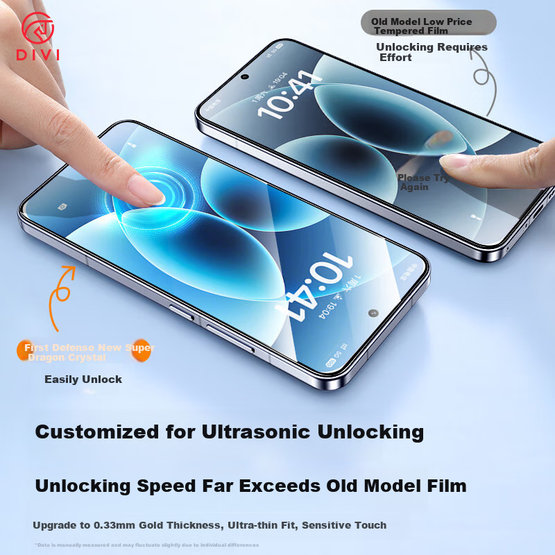 DIVI Ultra Dragon Crystal 2-упаковка закаленное стекло для экрана Xiaomi 17 Pro Max полное покрытие HD защита от
