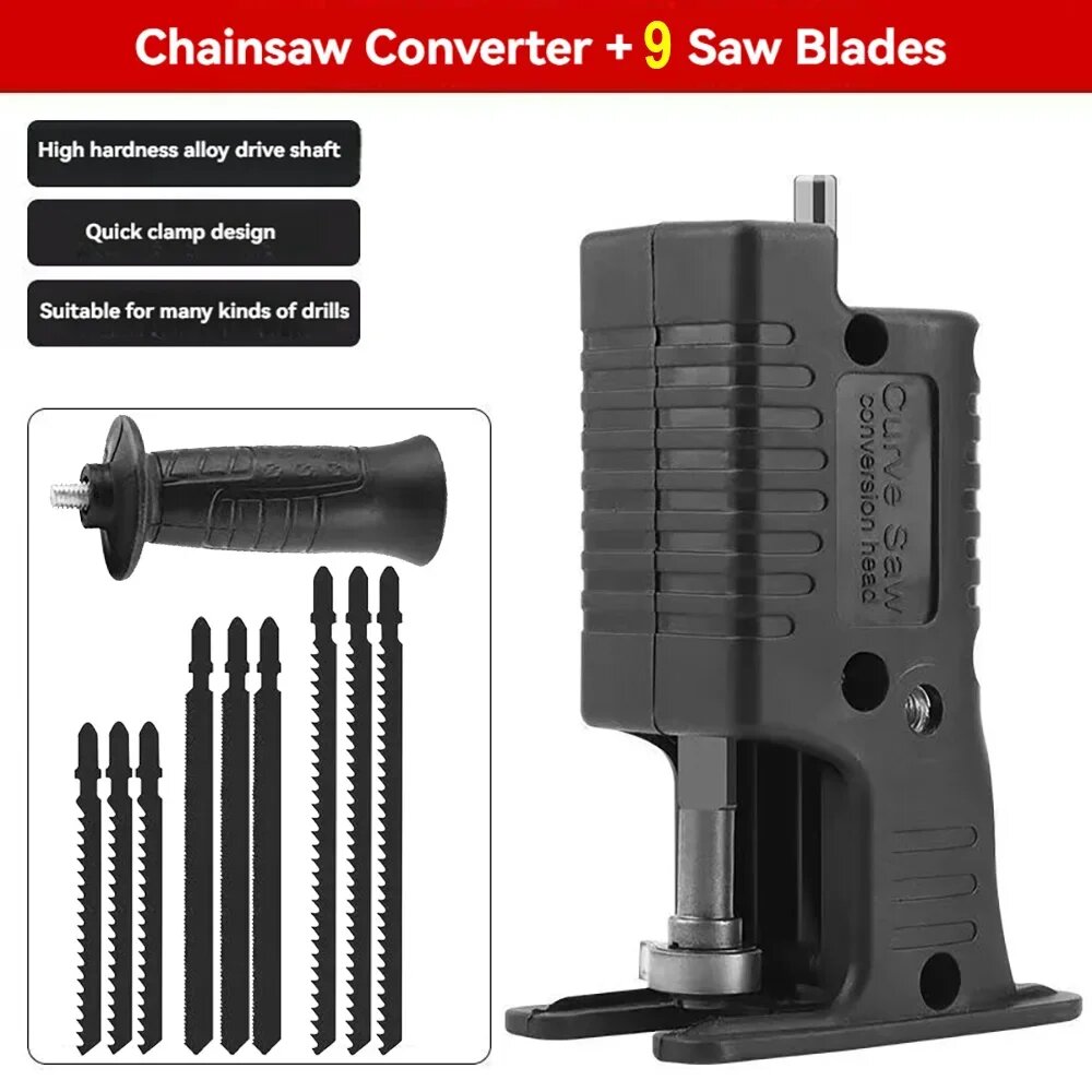 Адаптер для лобзика Drill to Jig Saws with 9 Sawblade