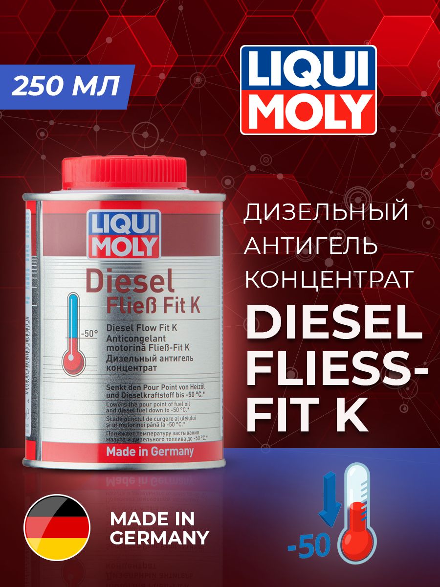Антигель дизельный Liqui Moly "Diesel Fliess-Fit K", концентрированный, 250 мл