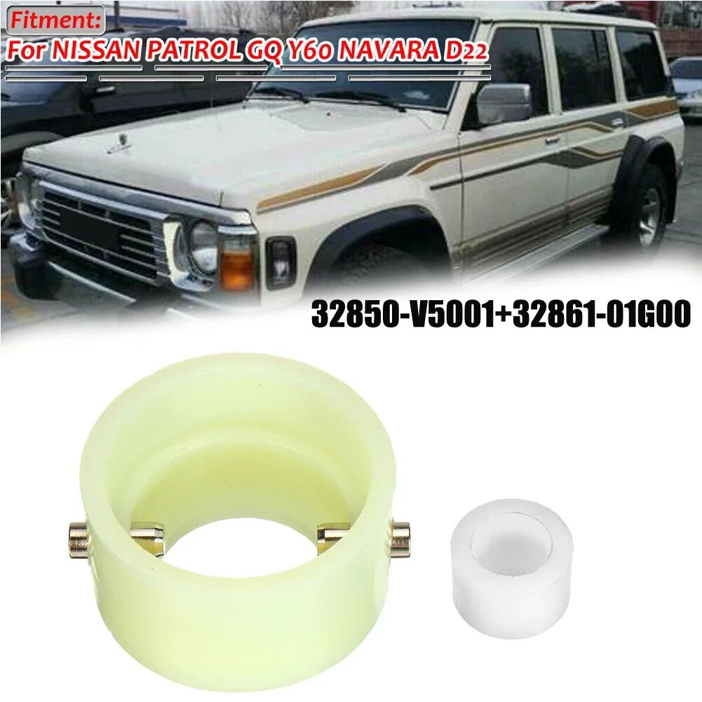 Комплект втулок рычага переключения передач 32861-01G00 32850-V5001 для Nissan Patrol Y60, Navara D22, передний, ABS, черный, замена