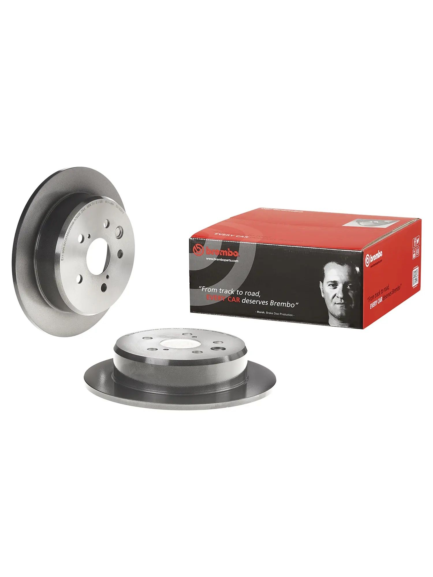 Диск тормозной сплошной задний BREMBO (08. A635.11) Prime UV Coated