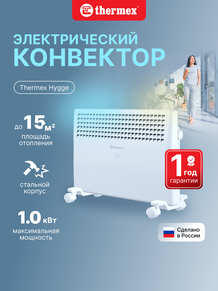 Конвектор электрический Thermex Hygge 1