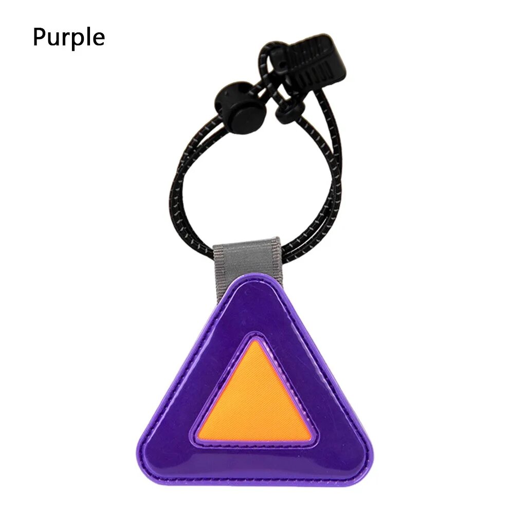 Светоотражающий треугольный знак для велосипеда purple