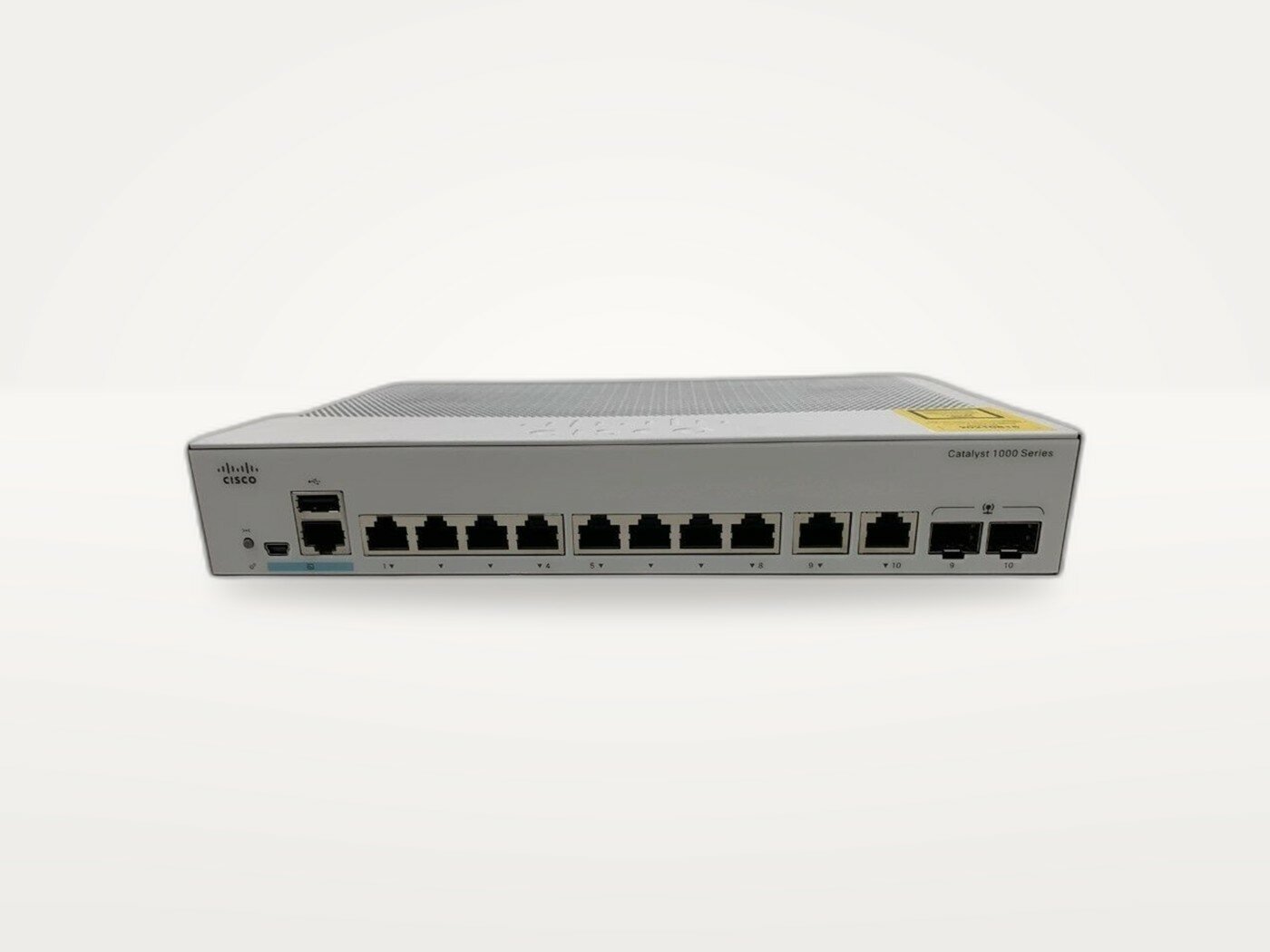 Коммутатор CISCO C1000-8T-2G-L USED 8x 10/100/1000 Ethernet ports, 2x 1G SFP and RJ-45 combo uplinks Fanless