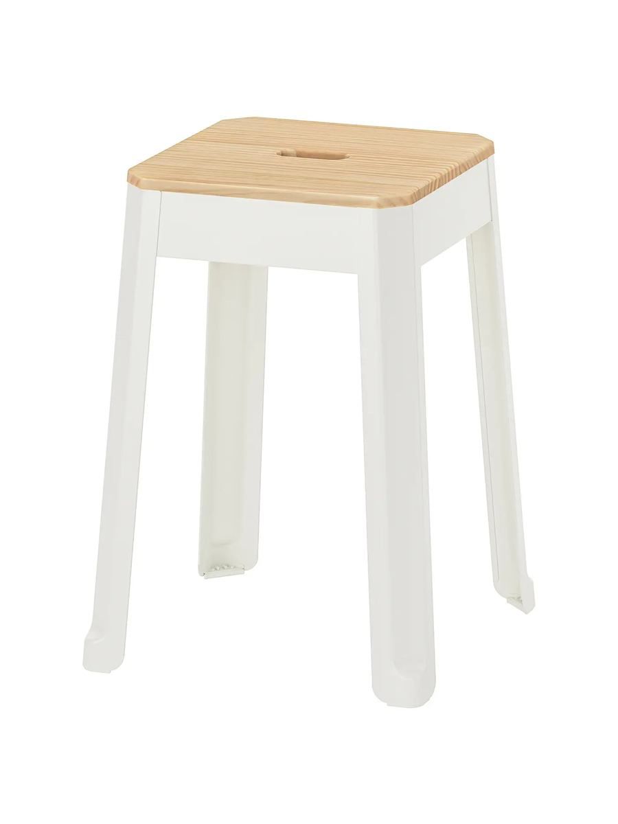 IKEA TRANNO табурет белый массив сосны