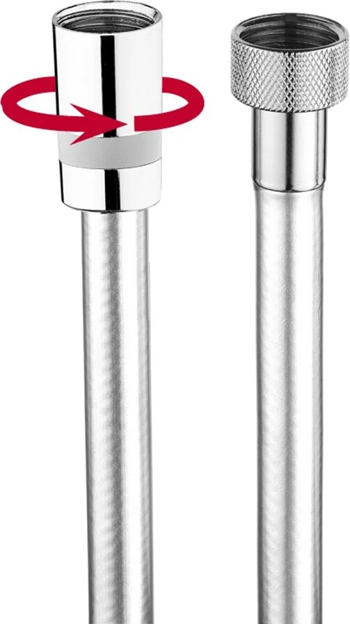 Душевой шланг Bossini Cromolux A00167C 150 см, с антискручиванием, хром, глянцевый, шланг для душа