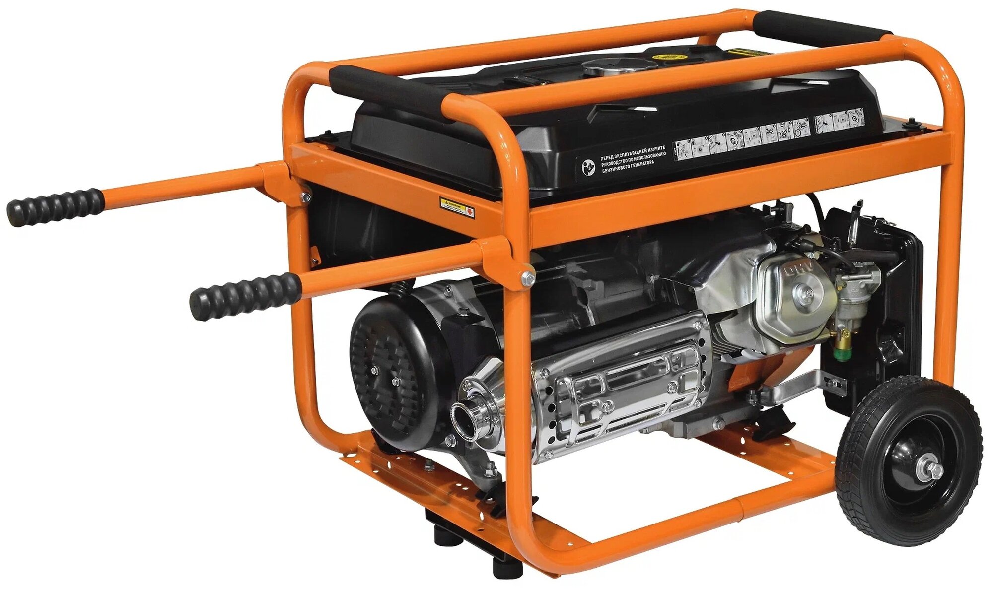 Генератор Carver PPG-8000E-3, 6 кВт, бензиновый, с электростартером — фото 1