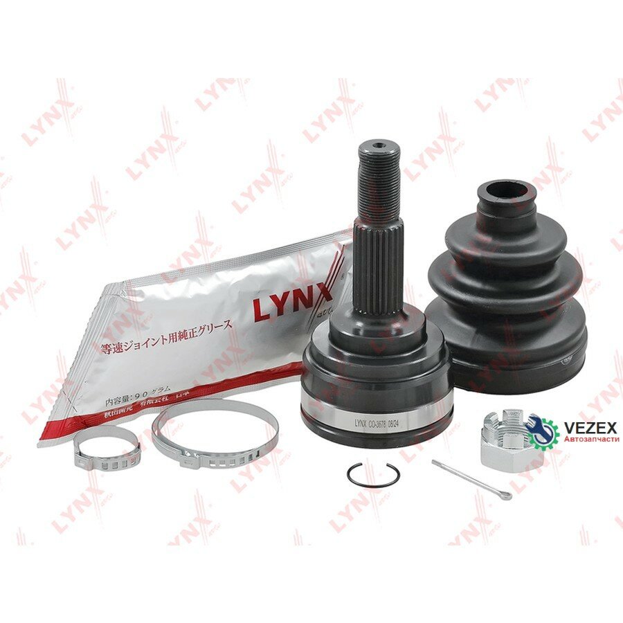 LYNXAUTO CO3678 ШРУС наружный | перед прав/лев | NISSAN TIIDA/LATIO C11 1.5 04- / NOTE E11 1.5 CVT 05- / WINGROAD Y12 1.5 CVT 05-