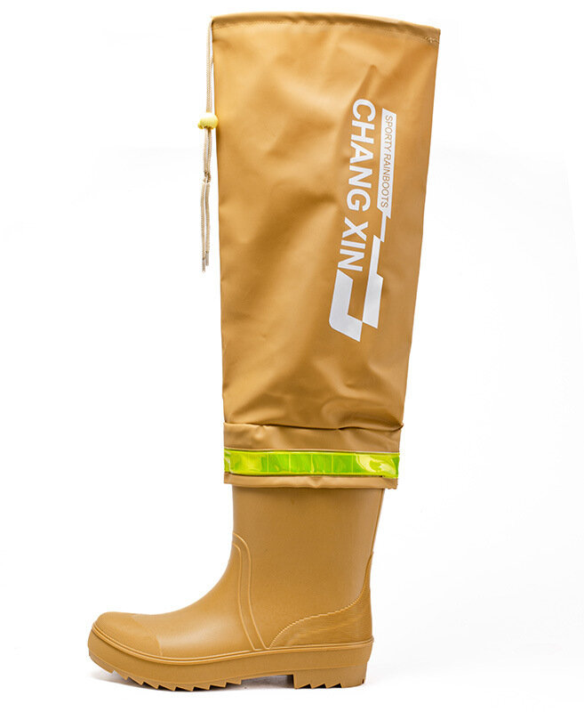 Мужские модные резиновые сапоги, водонепроницаемые ботинки для посадки риса, обувь для рыбалки в пруду, удобные универсальные сапоги для воды на толстой подошве, обувь для водохранилища. Размер обуви. EU:42