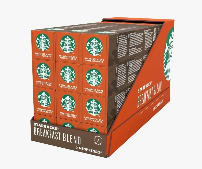 Кофе в капсулах Starbucks Breakfast Blend, 10 капсул*12 упаковок