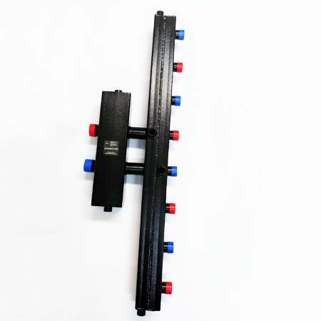 Гидравлический разделитель модульного типа вертикальный DIAL STEEL GRM V 4х100, 100 квт, гидрострелка 4 контура для систем отопления частного дома, сталь