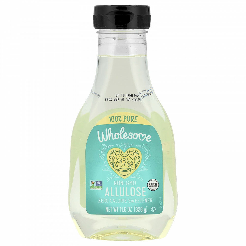 Wholesome Sweeteners, Allulose, Жидкий подсластитель с нулевой калорийностью, 11,5 унций (326 г)