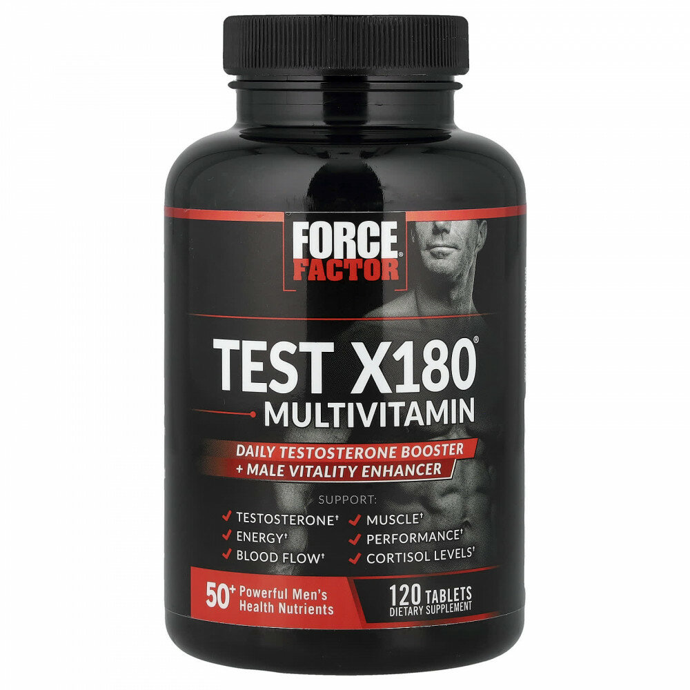 Force Factor, Test X180®, мультивитамины, 120 таблеток