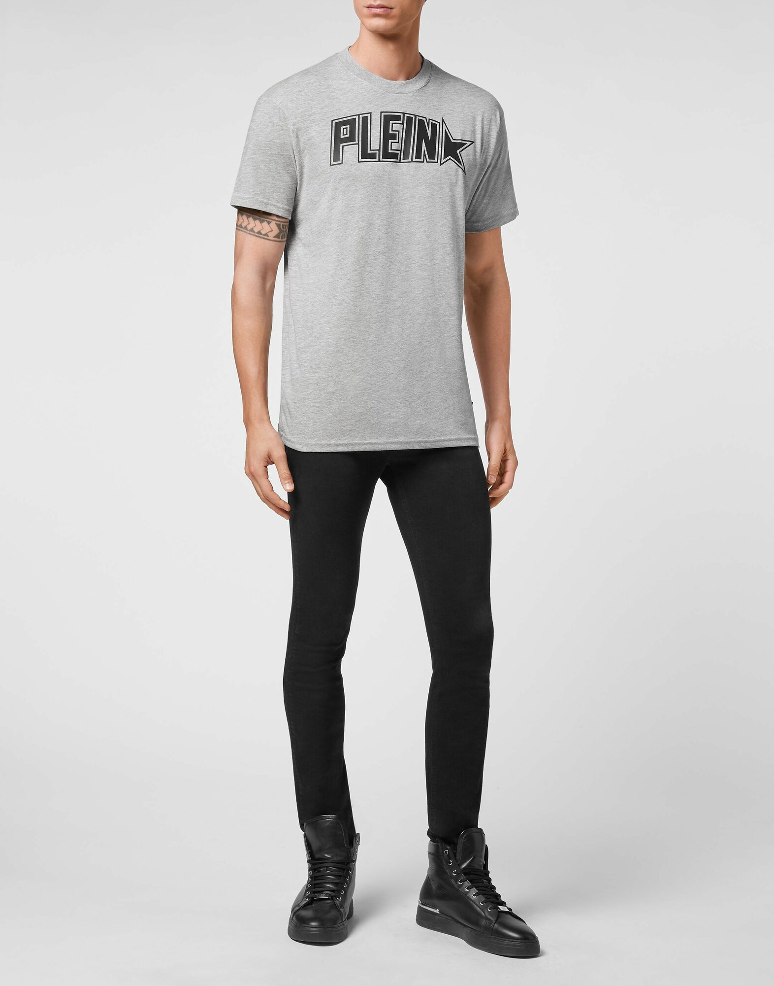 Футболка PHILIPP PLEIN, размер 54, серый — фото 1