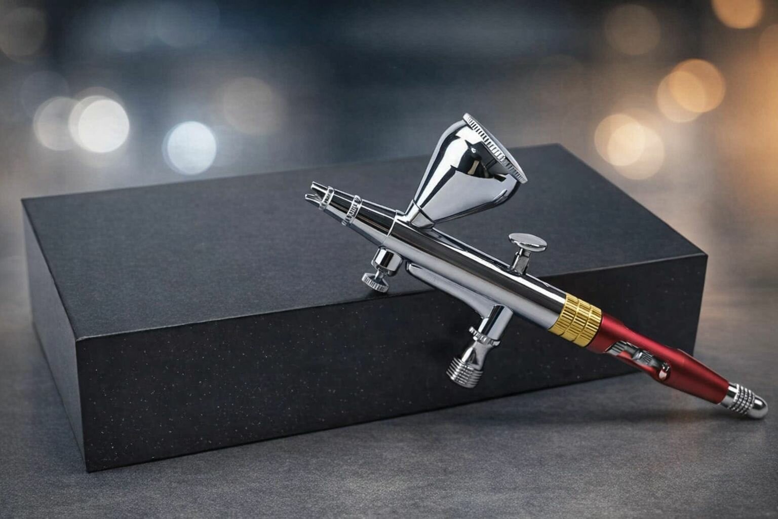 Универсальный аэрограф с набором насадок 0.2/0.5 мм для творчества и ремонта