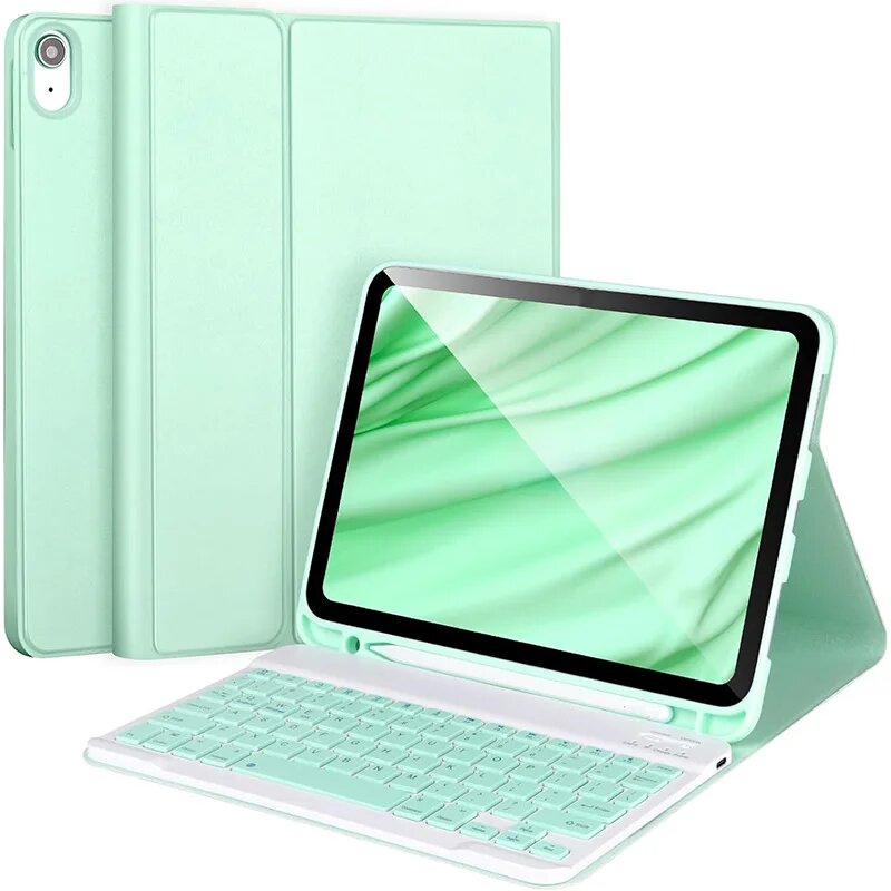 Чехол для iPad Air 11" с клавиатурой, изумрудный