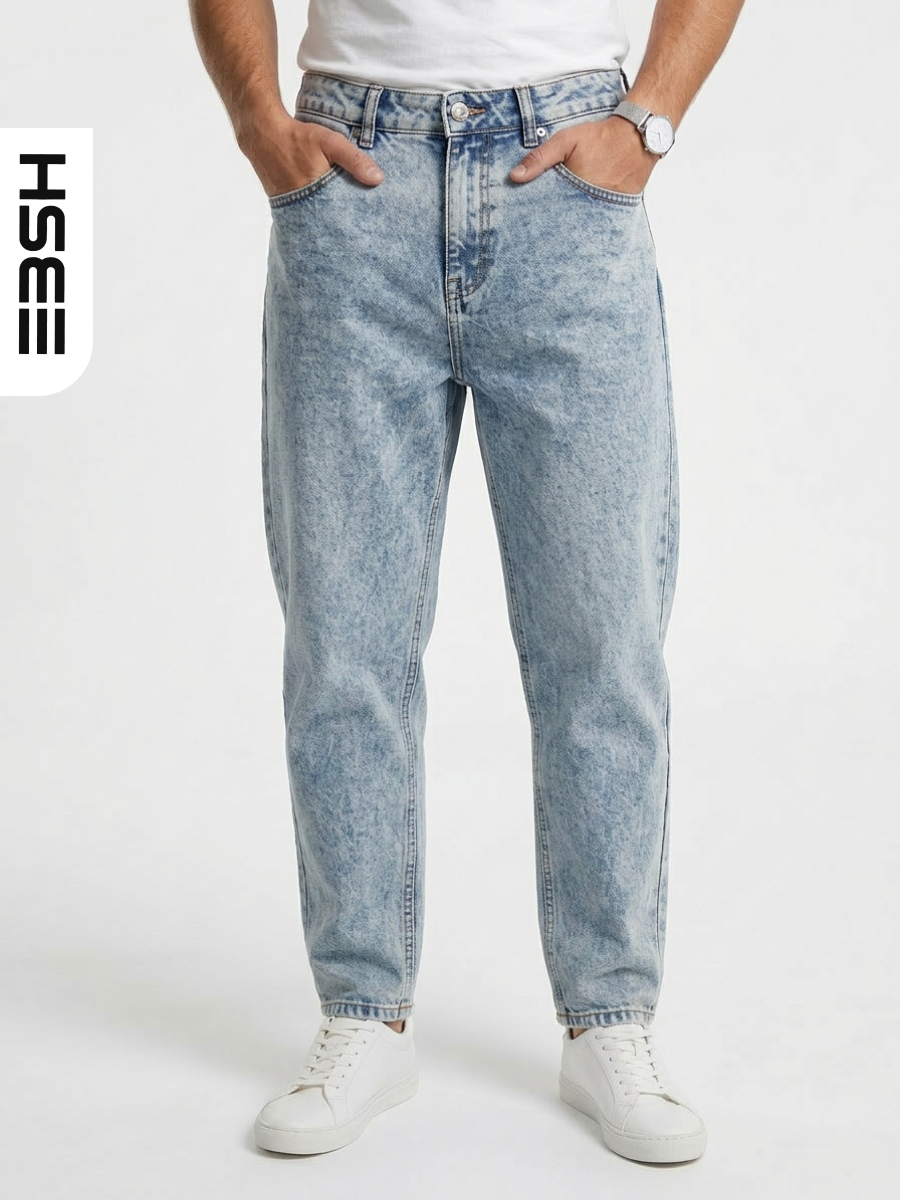 Джинсы бананы мужские повседневные 