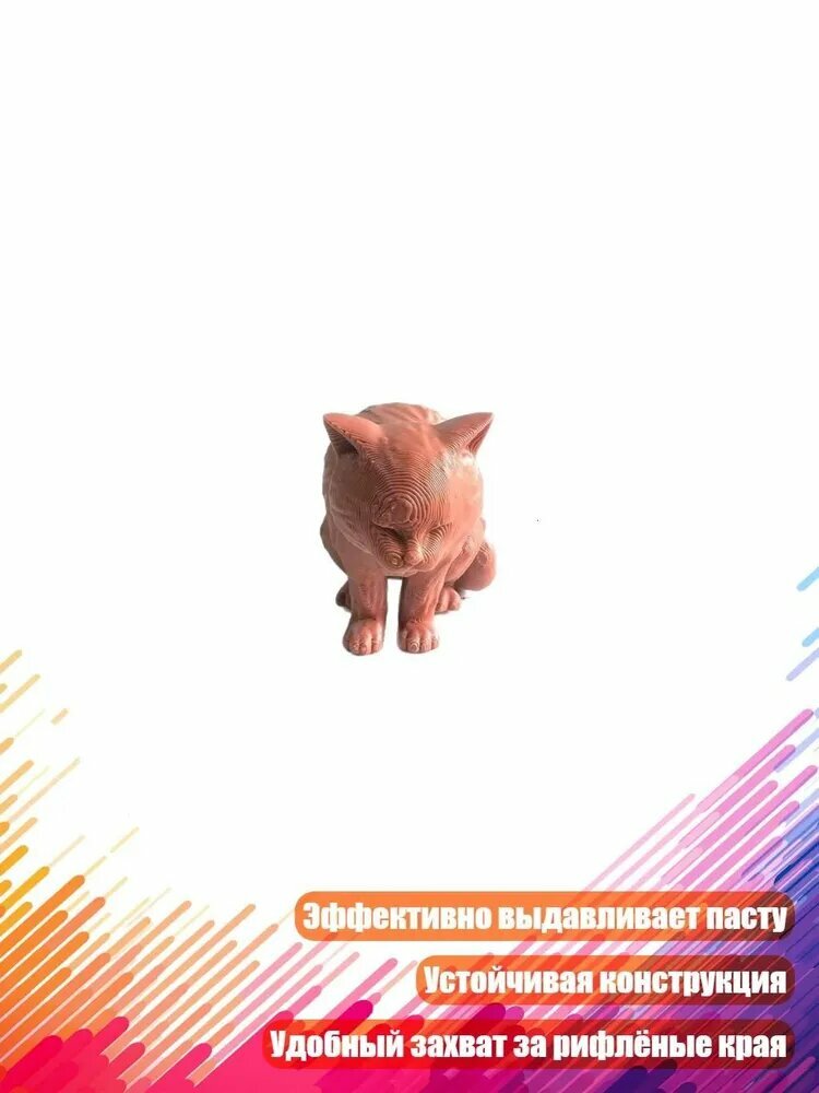 Крышка-дозатор для тюбика зубной пасты в виде котёнка