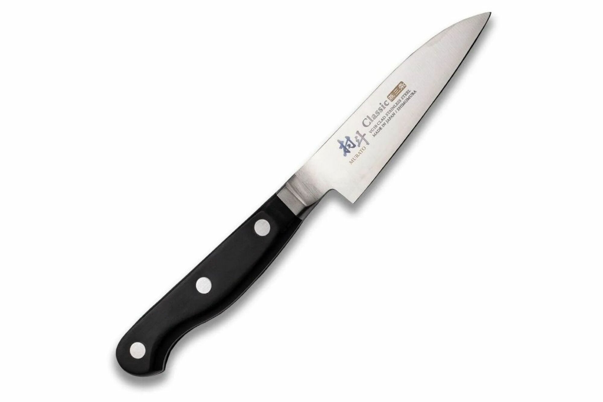 Нож кухонный Shimomura MCL-112 MURATO Classic (сталь VG-10), овощной 90 мм, рукоять Pakka wood, Япония