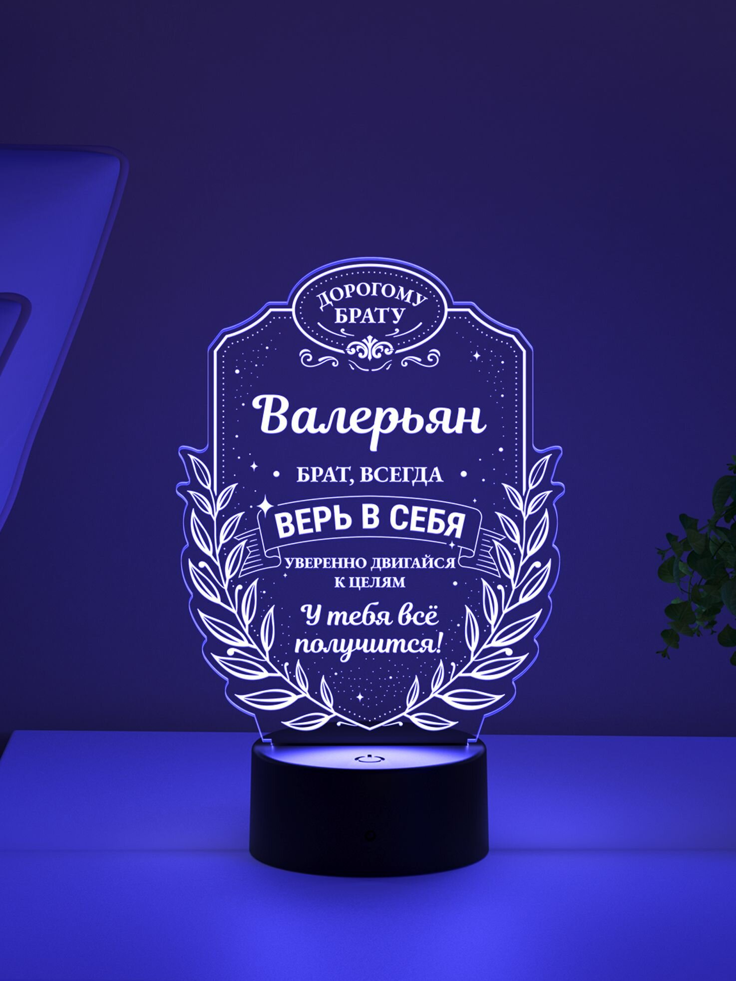 Ночник Валерьян - брат, всегда верь в себя