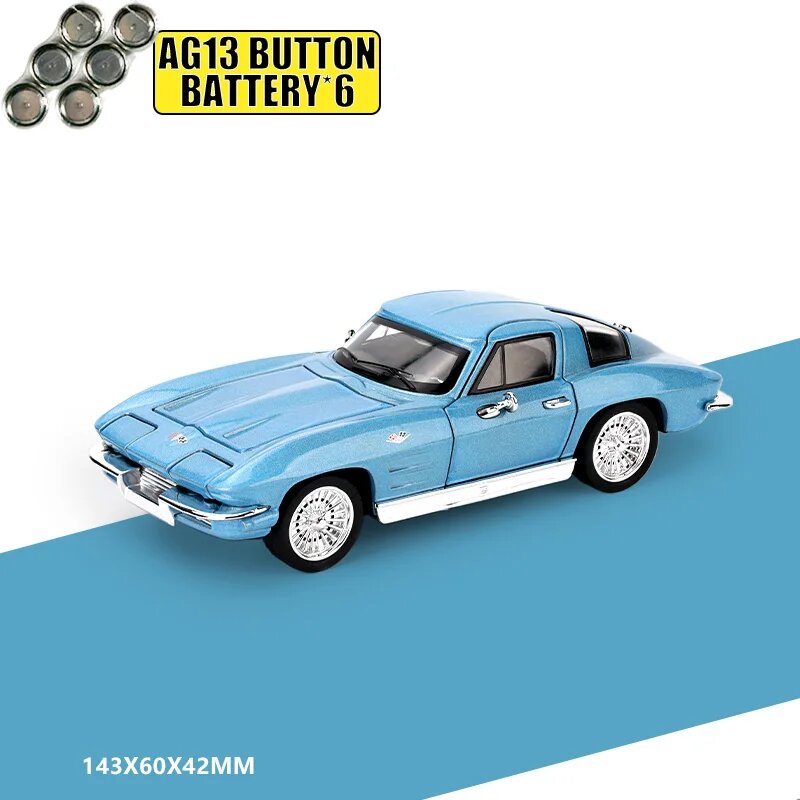 Маisto Chevrolet Corvette C2 голубой 1:32 AG13