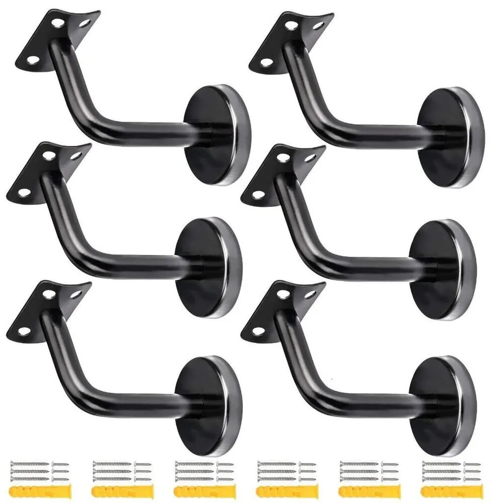 Регулируемые кронштейны для перил из нержавеющей стали, комплект из 6 штук