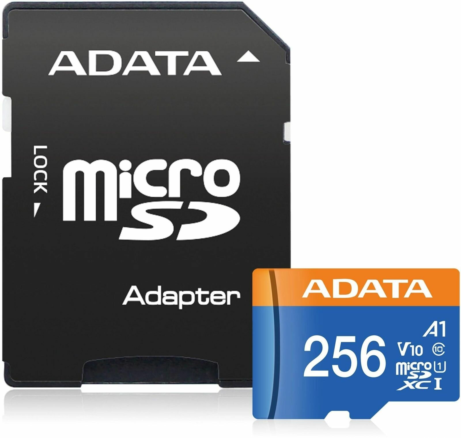 Флеш карта A-DATA microSDXC 256GB Premier Pro + адаптер (AUSDX256GUICL10A1-RA1)
