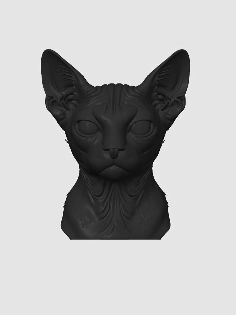 Эксклюзив! Статуэтка кошки - Ликой (10 см, черный) - Милый друг, подарок, талисман