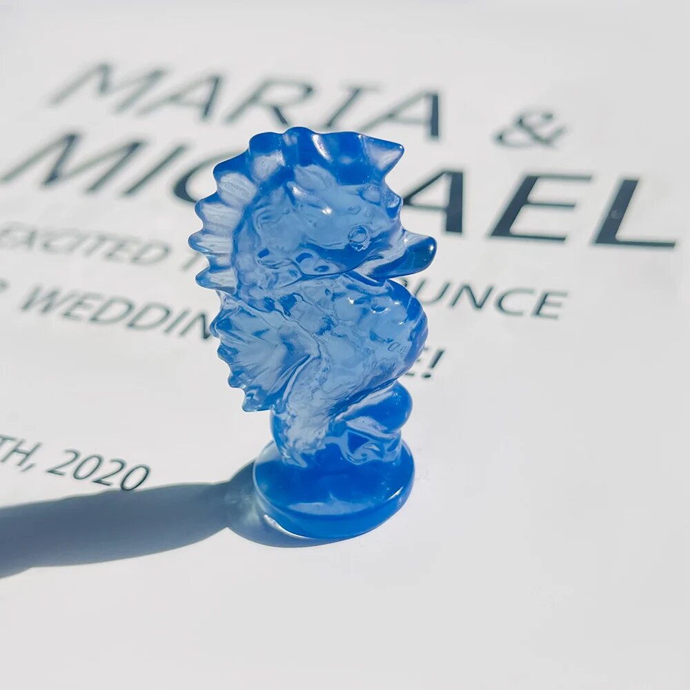 Хрустальный морской конёк Blue Opal