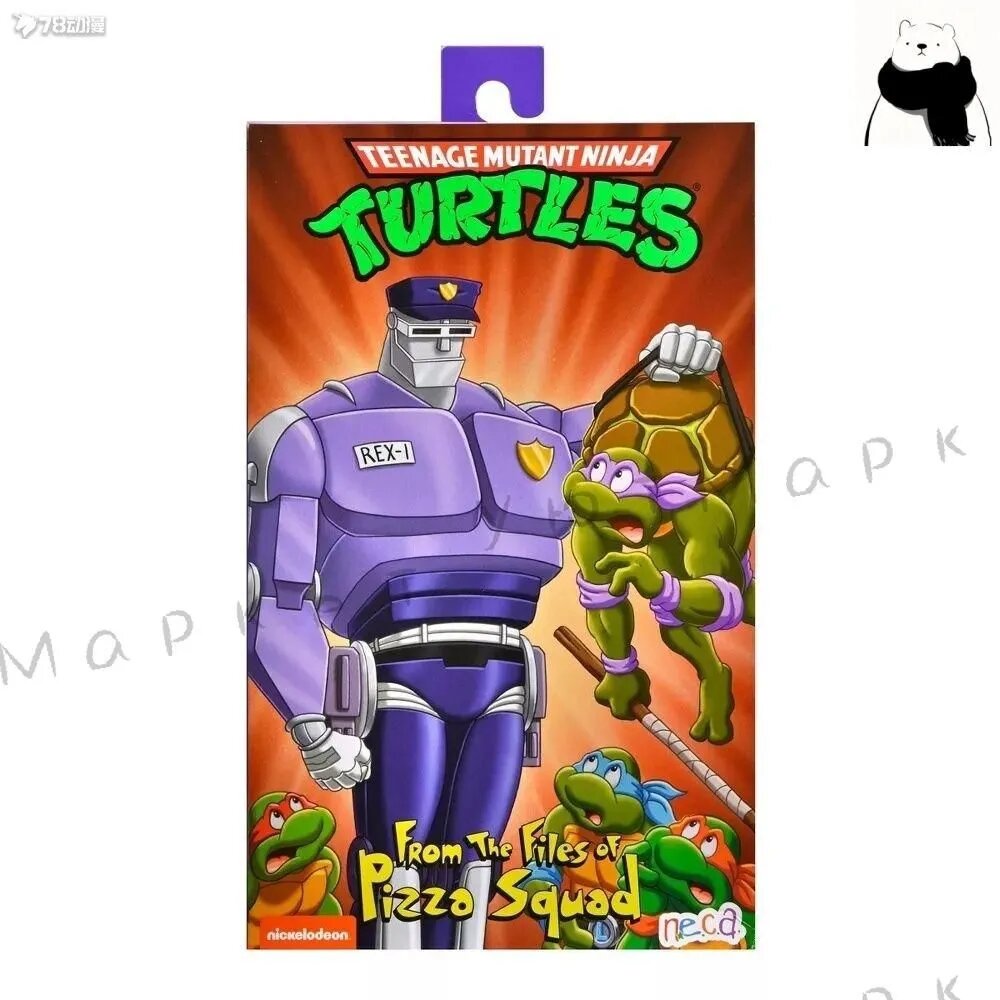 Коллекционная фигурка полиция Rex-1 / Черепашки-ниндзя NECA 54292 Teenage Mutant Ninja Turtles, ABS пластик, 18 см — фото 1