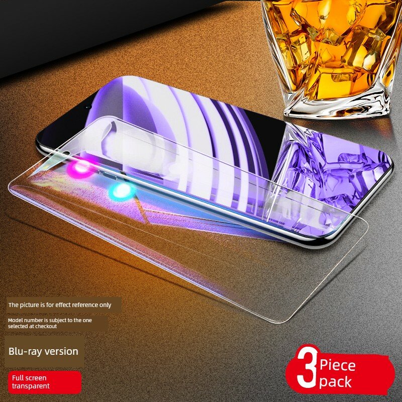 Защитная пленка из стекла для Redmi Note 10 5G, Full Screen Blue Light, 3 шт. с бесплатной линзовой пленкой, технология