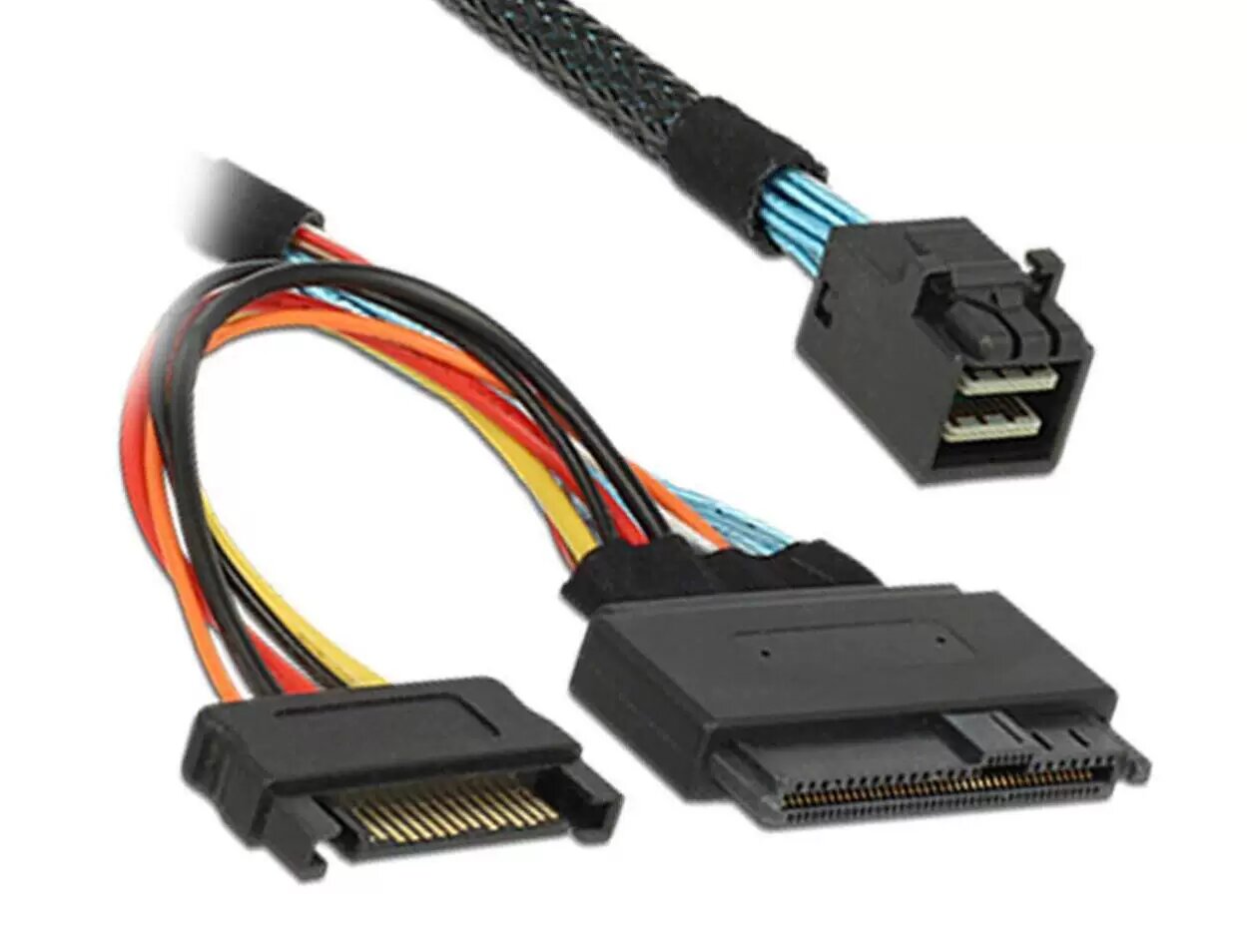 Преобразователь U.2 в PCIe x4 для SSD NVMe, желтый цвет, поддержка двойного порта, интерфейс PCIe x4, совместимость с