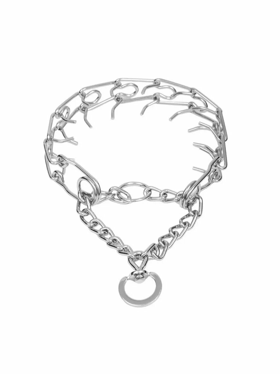 Строгий кожаный ошейник с полуудавкой