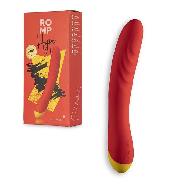 Вибратор для точки G «ROMP Hype», водонепроницаемый, оранжевый