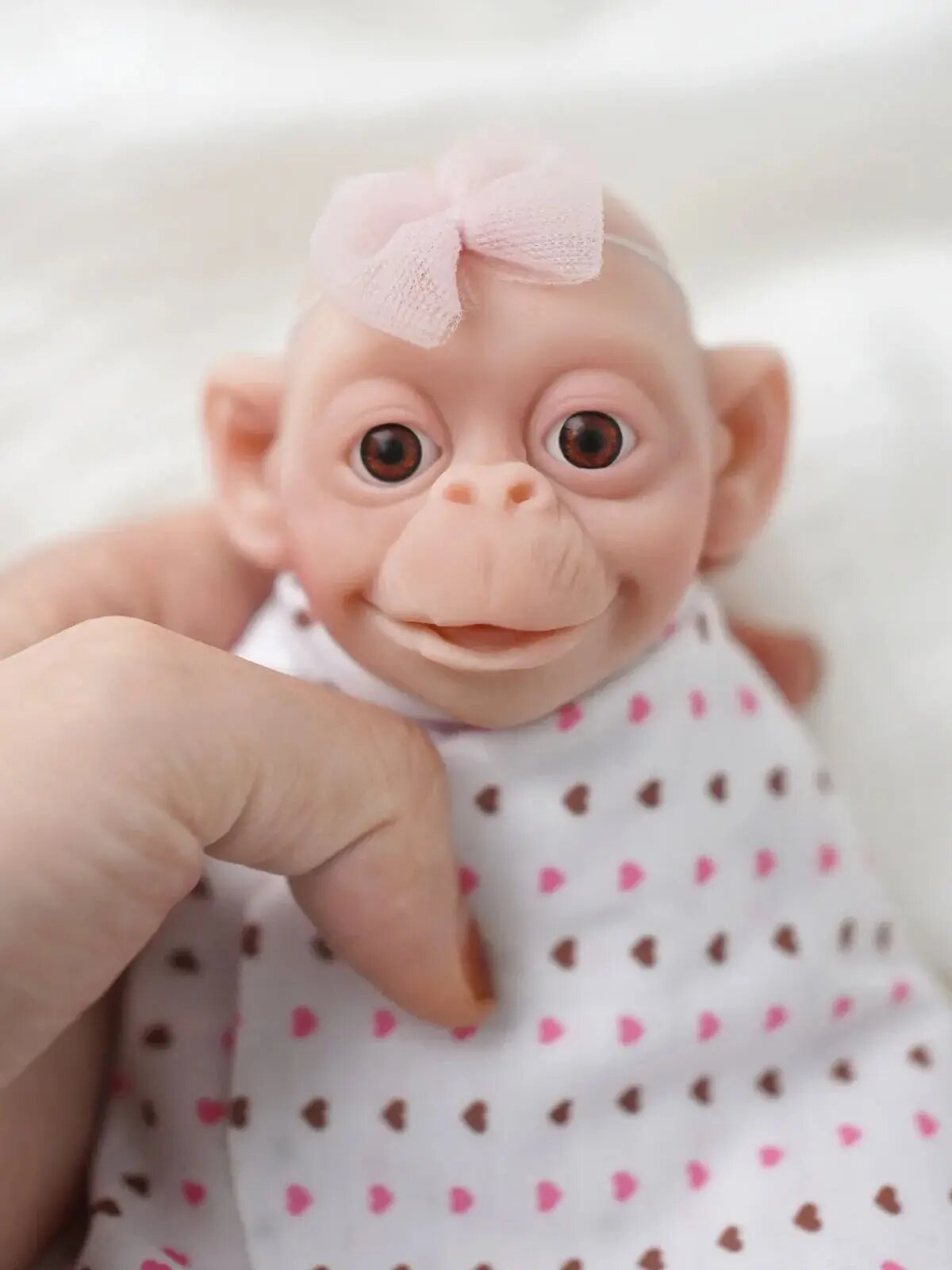 7 "Микропреми, силиконовая кукла-обезьяна всего тела, «Люкс», реалистичная мини-кукла реборн, сюрприз, детский антистресс