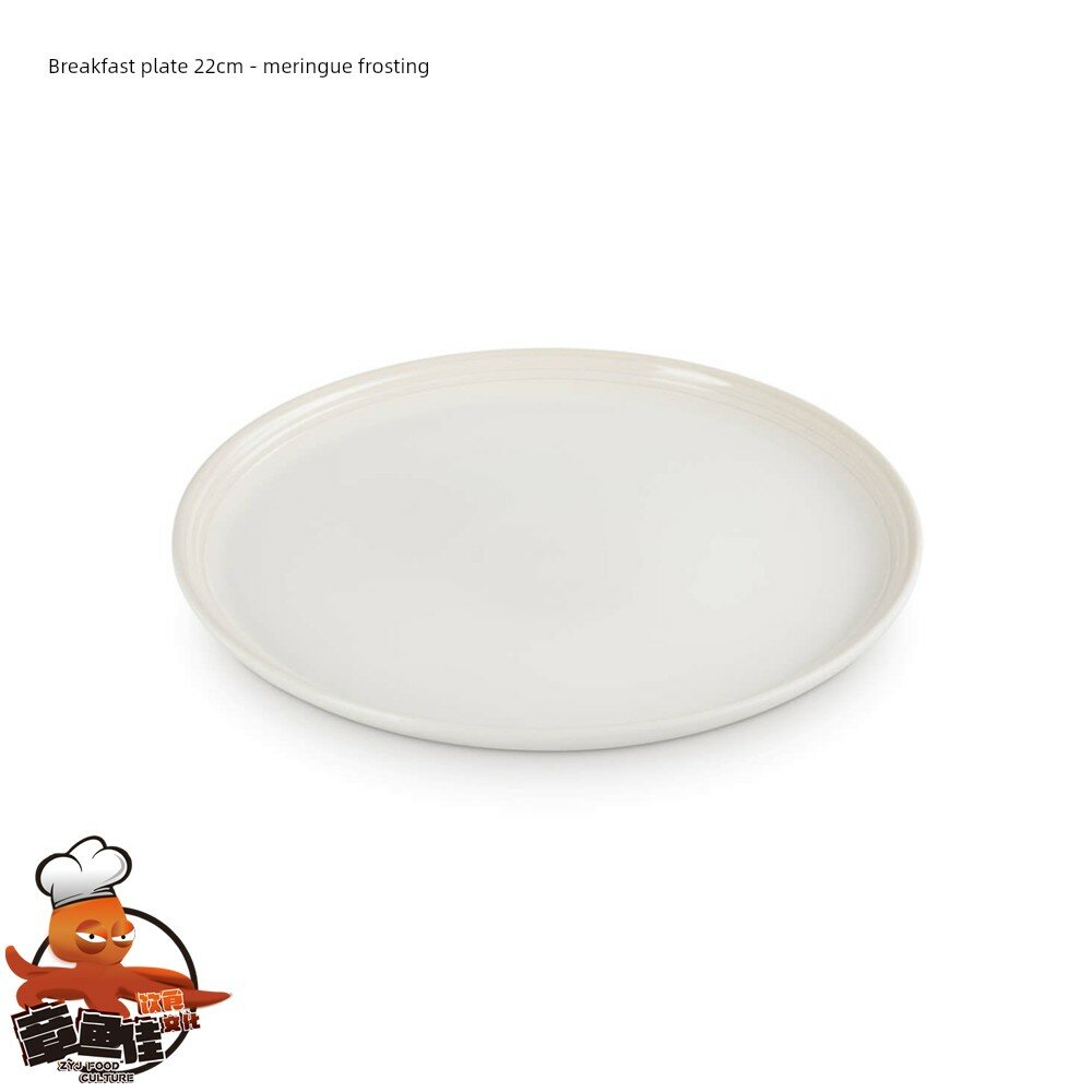 Le Creuset Эмалированный керамический блюдо 22 см ванильный крем белый завтрак блюдо