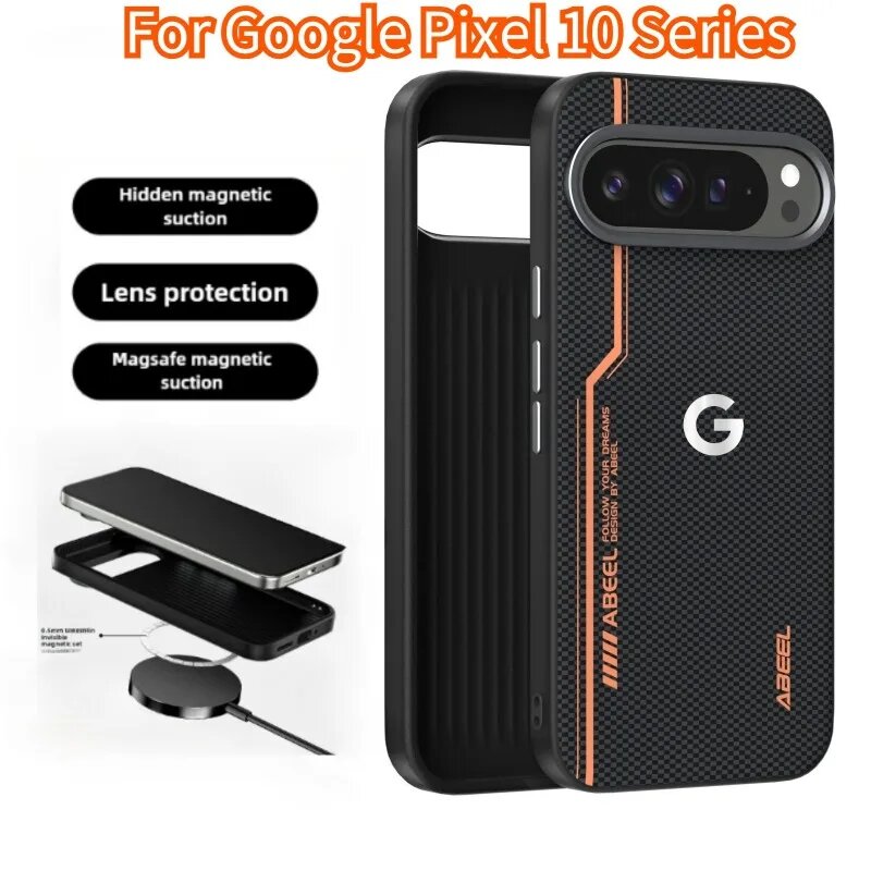 Серый чехол Google Pixel 9 из углеволокна — фото 1