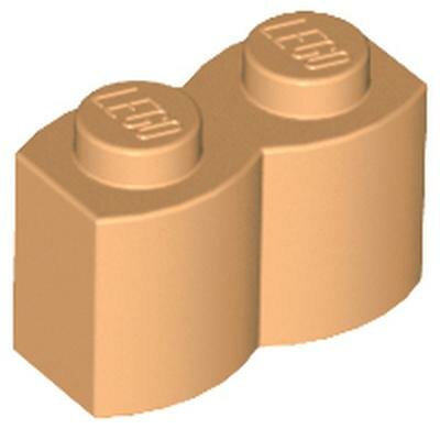 Деталь Lego 30136 Brick, Modified 1 x 2 with Log Profile
