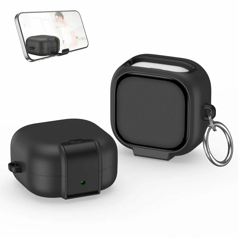 Защитный чехол для наушников из материала TPU + PC для беспроводных наушников Samsung Buds 4 / Buds 4 Pro с подвесной пряжкой
