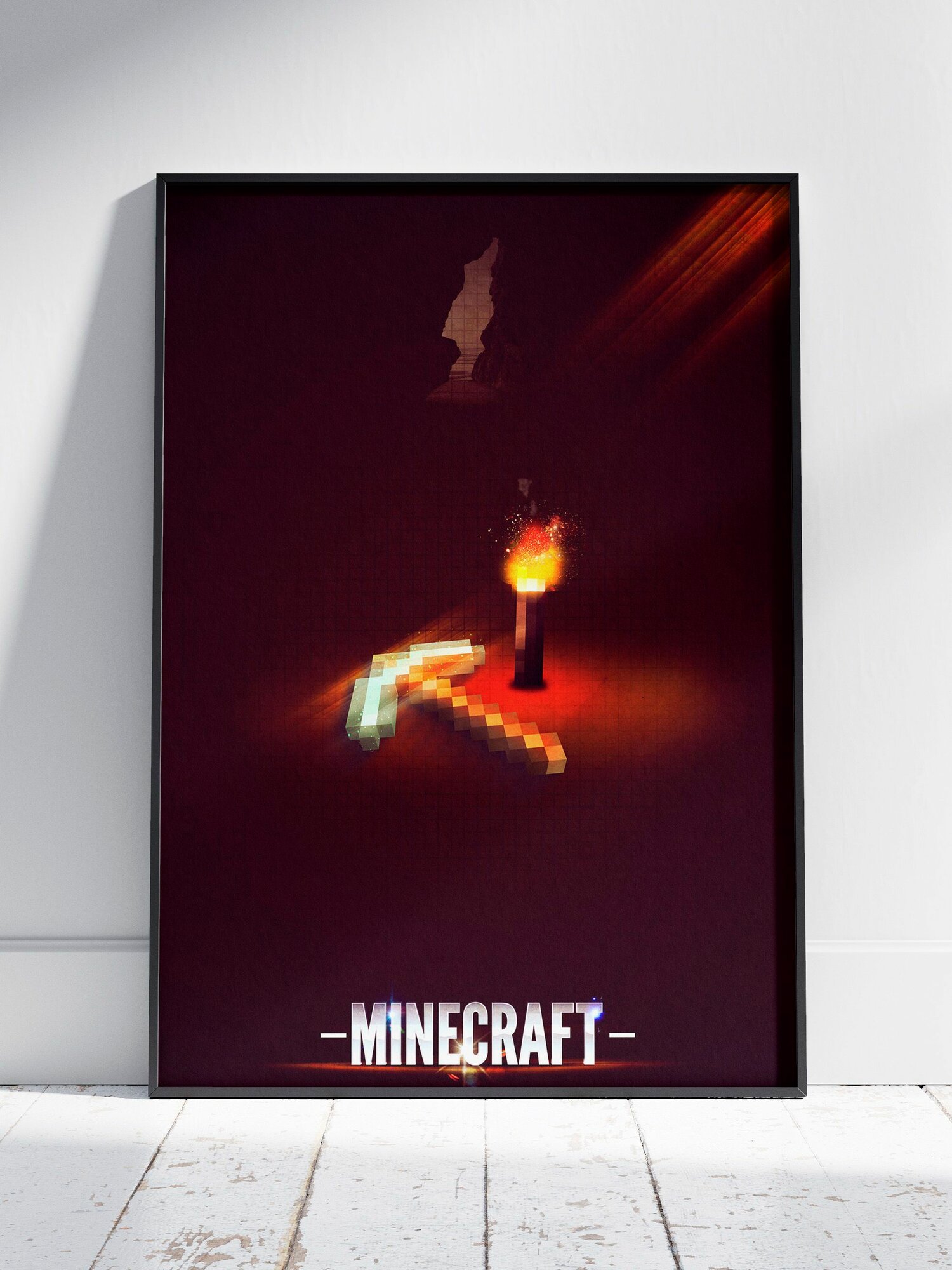 Плакат на стену для интерьера Майнкрафт (Minecraft 2) - Постер по компьютерной игре формата A3 (30x42 см)