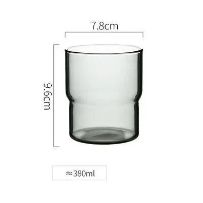 Цветные стеклянные стаканы 300 мл / 380 мл Белый, 1 Tall Grey Glass