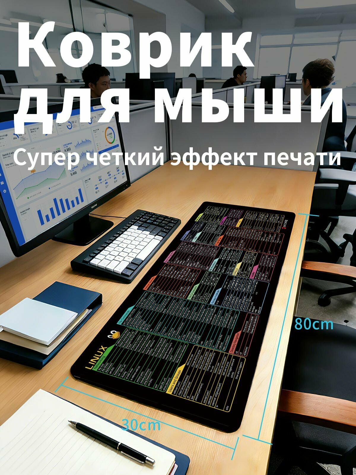 Коврик для мыши, игровой коврик для мыши, большой коврик для мыши XXL, коврик для мыши с потоком печати, коврик для мыши 30 80 3